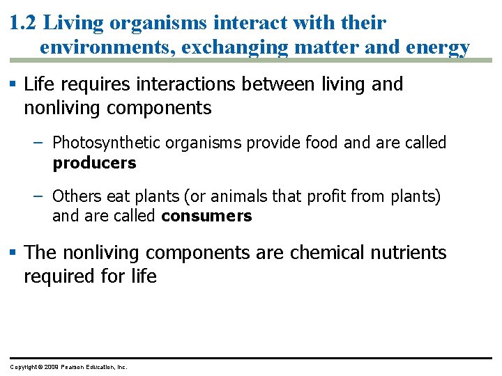 Chapter 1 Biology Exploring Life Power Point Lectures