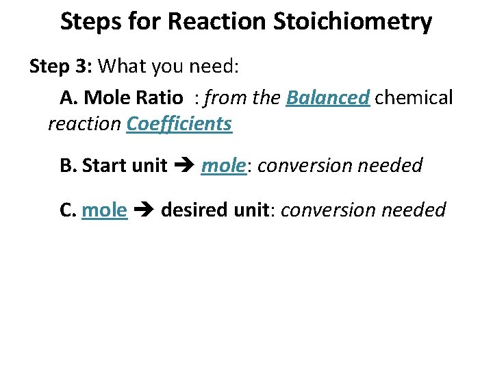 Warm Up 5 5 Determine all possible Mole
