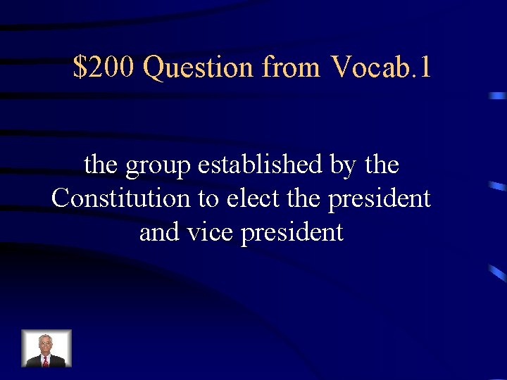 Jeopardy More Vocabulary Constitutiona Convention Laws l Clashes