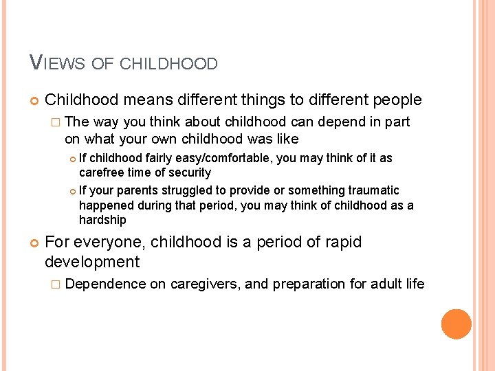 LEARN ABOUT CHILDREN Chapter One 1 1 MAKE