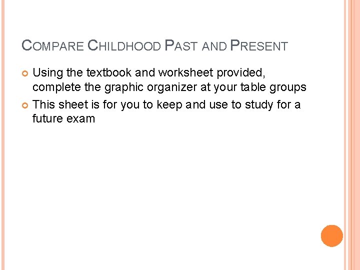 LEARN ABOUT CHILDREN Chapter One 1 1 MAKE