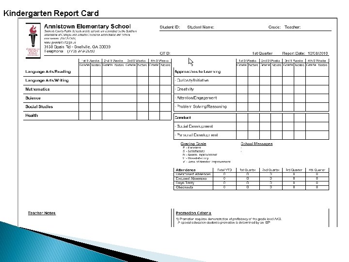 Report Cards Annistown Elementary School Gwinnett County Public
