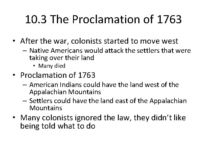 Tensions Grow Between the Colonies and Great Britain