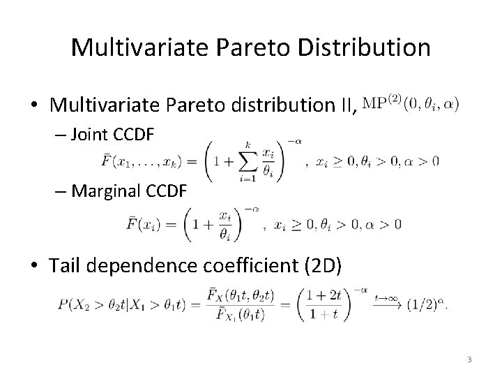 Pcsde Models For Multivariate Power Law Distribution Umass