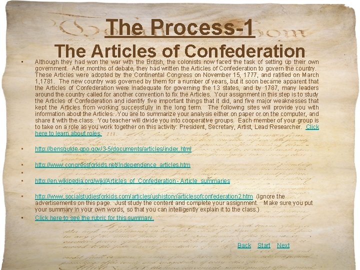 We the People A Webquest about the Constitution