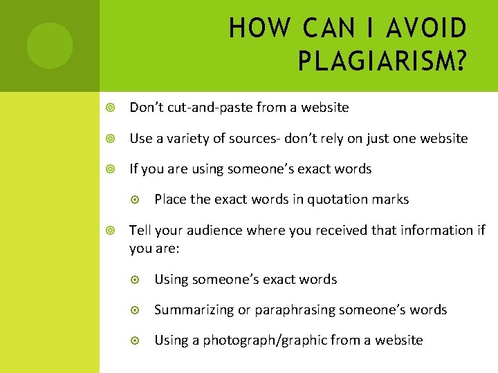 RESEARCHING ON THE INTERNET Avoiding plagiarism finding reliable