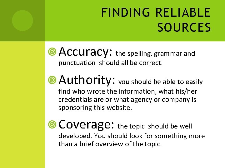 RESEARCHING ON THE INTERNET Avoiding plagiarism finding reliable