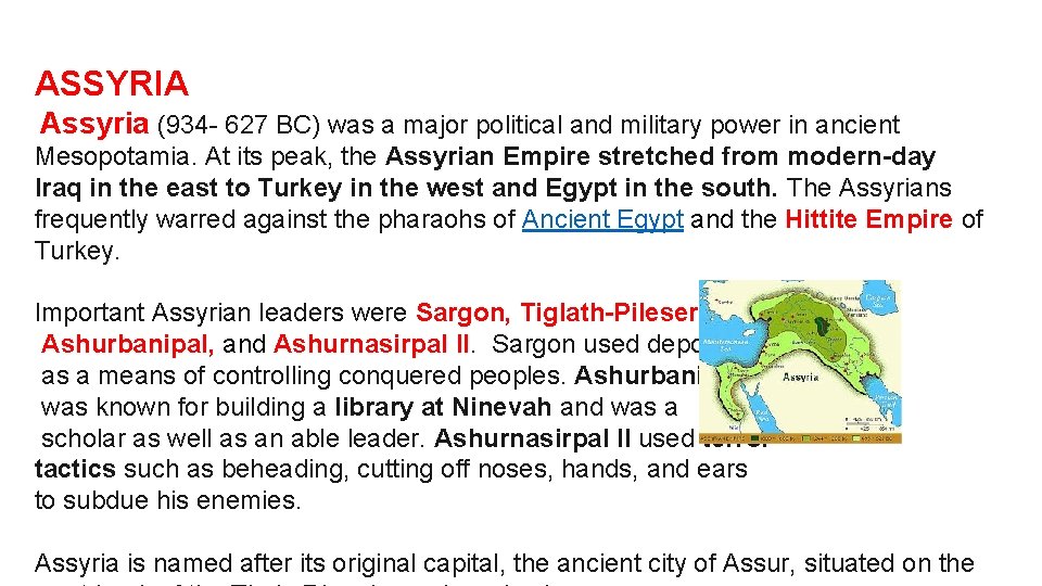 Early Empires Hebrews Hittites Assyrians NeoBabylonian and Persians