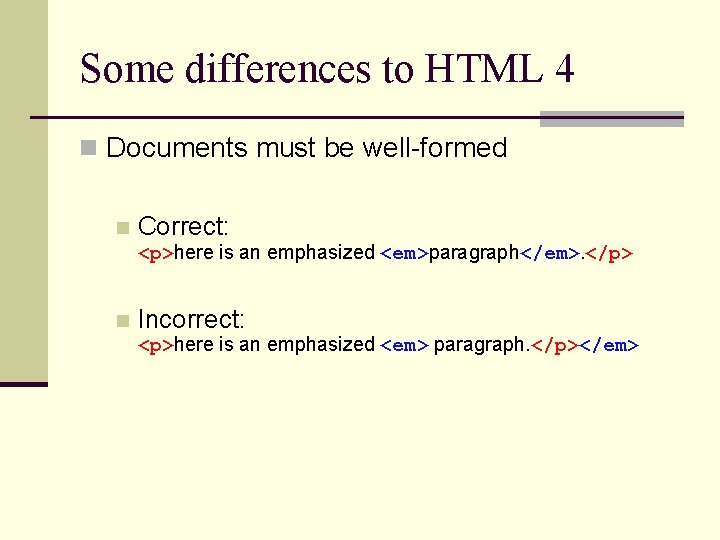 Semantic markup Library and Information Services University of