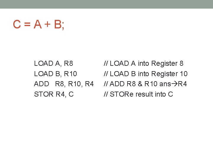 Assembly Language Adding Subtracting Multiplying Dividing If Statements