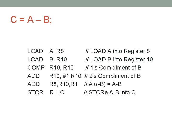 Assembly Language Adding Subtracting Multiplying Dividing If Statements