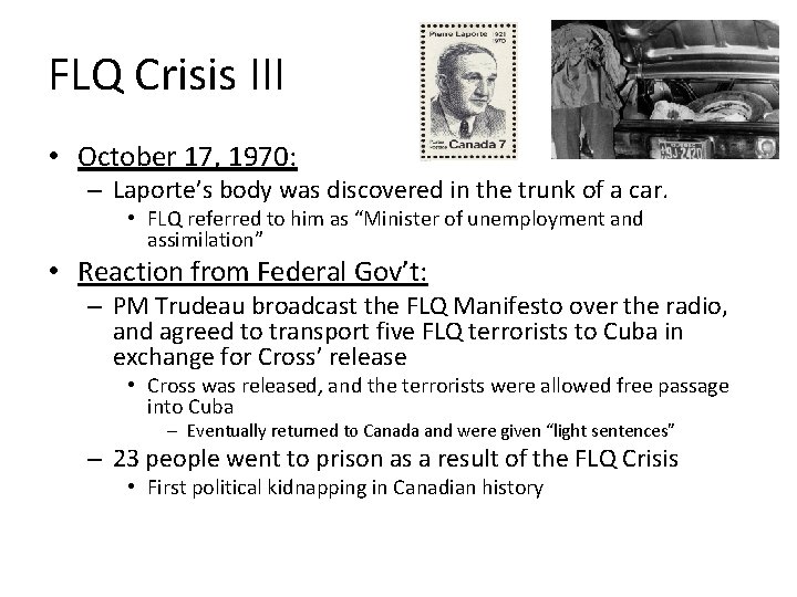 FrenchEnglish Relations in the 1970 s The October