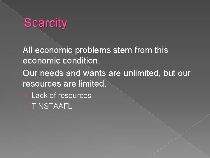 Basic Concepts of Economics Chapter 1 What is