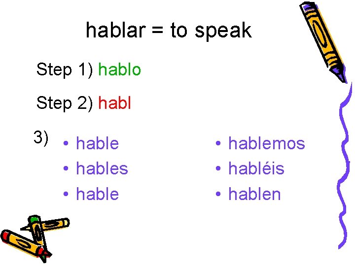 Fun conjugating in the present subjunctive Its sooooooo