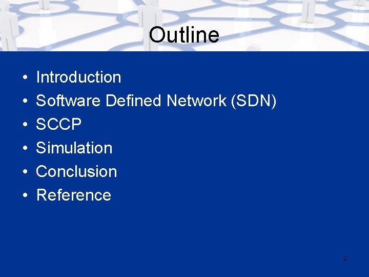 Scalable Congestion Control Protocol Based On Sdn In
