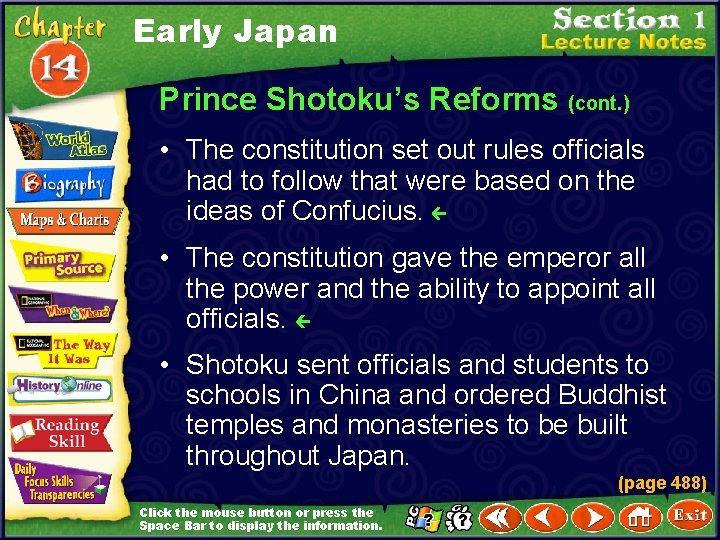 Chapter 14 Medieval Japan Click the mouse button