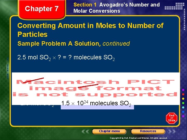 Chapter 7 The Mole and Chemical Composition Table