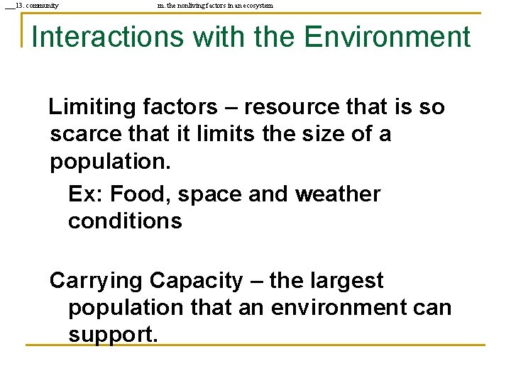Chapter 18 Section 3 Types of Interaction Bellringer