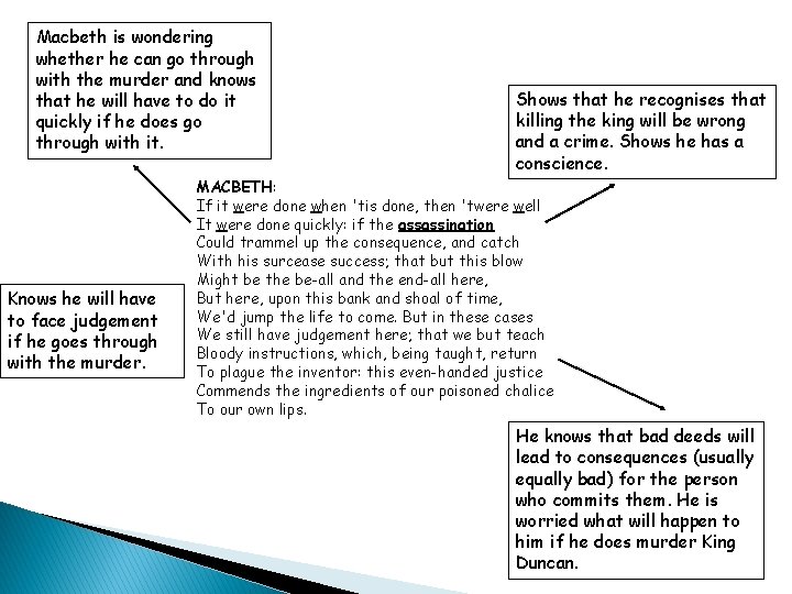 Macbeth Act 1 Scene 7 LO To analyse