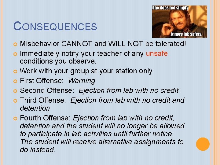 Todays Objectives Identify proper lab behavior Identify proper