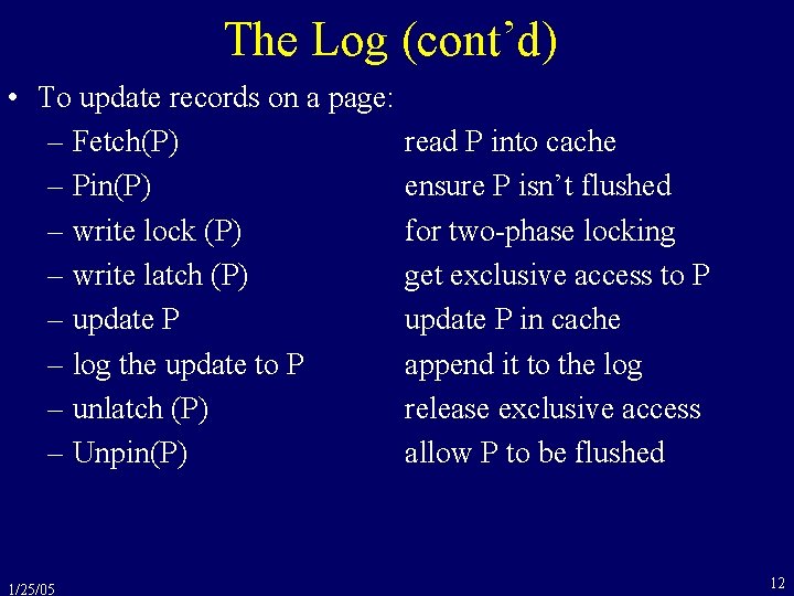 5 Database System Recovery CSEP 545 Transaction Processing