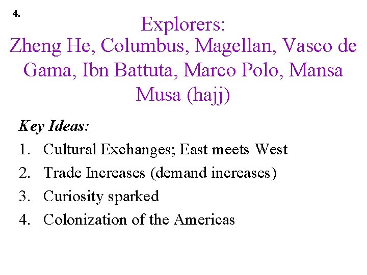 Global History Regents Review Key Figures Buzz Words