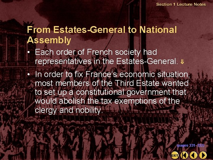 Chapter Introduction Section 1 The French Revolution Begins