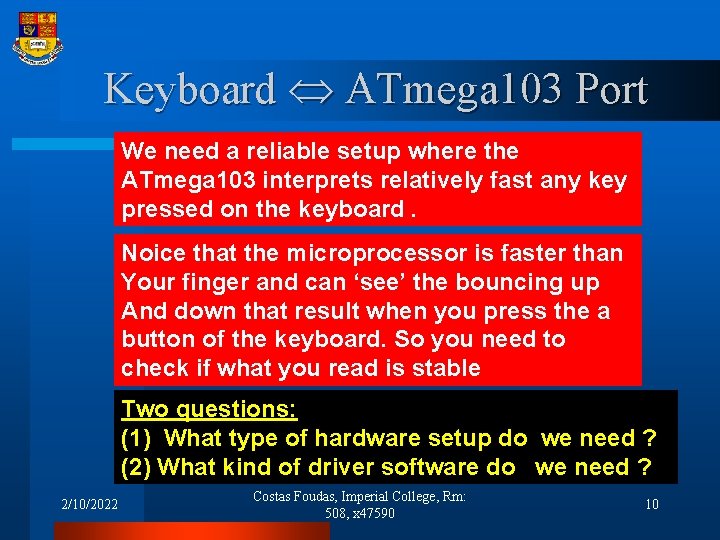 Decoding and Using a 4 x 4 Keyboard