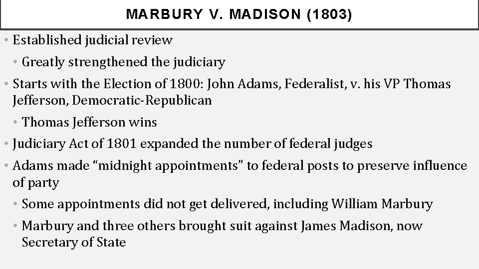 TOPIC 2 8 THE JUDICIAL BRANCH Unit 2