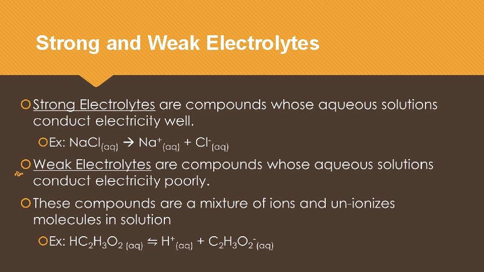Predicting Reactions Vocabulary Review for Aqueous Reactions Solvent