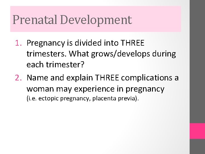 Unit 2 Test Outline February 5 th 2014
