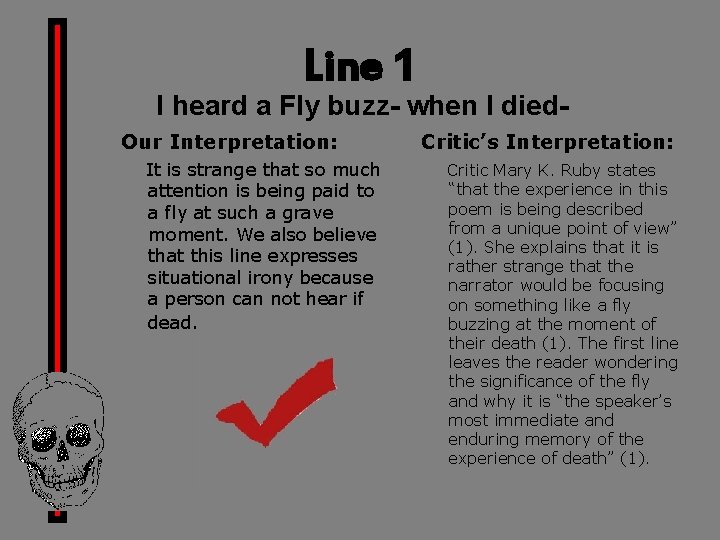 I Heard a Fly Buzz When I Died