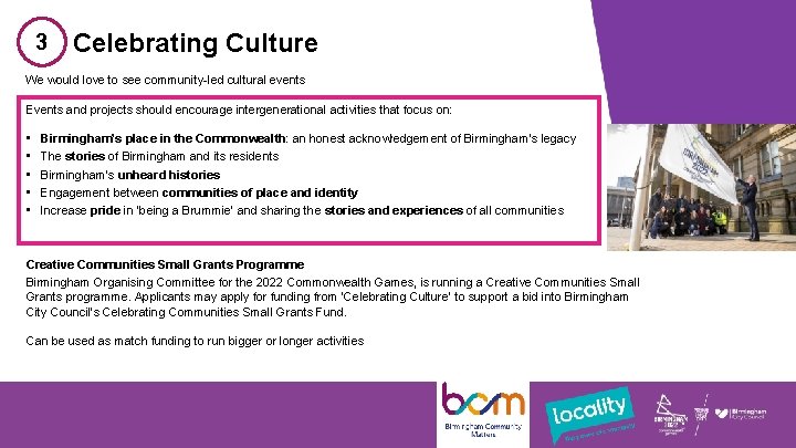 Celebrating Communities Fund Briefing April 2021 Please note