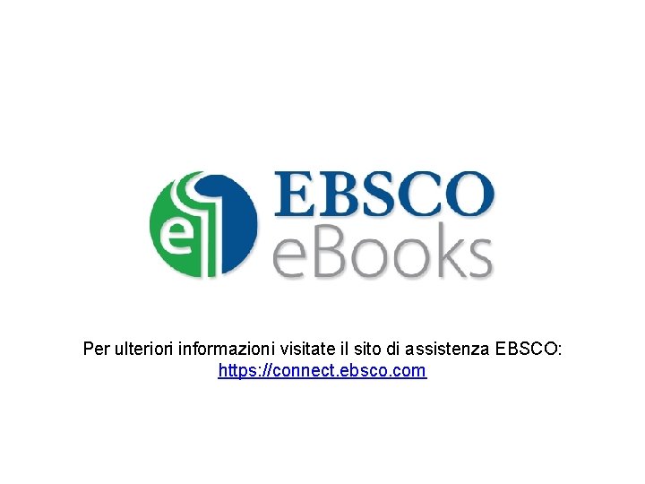 Tutorial Scaricare gli da EBSCOhost connect ebsco com