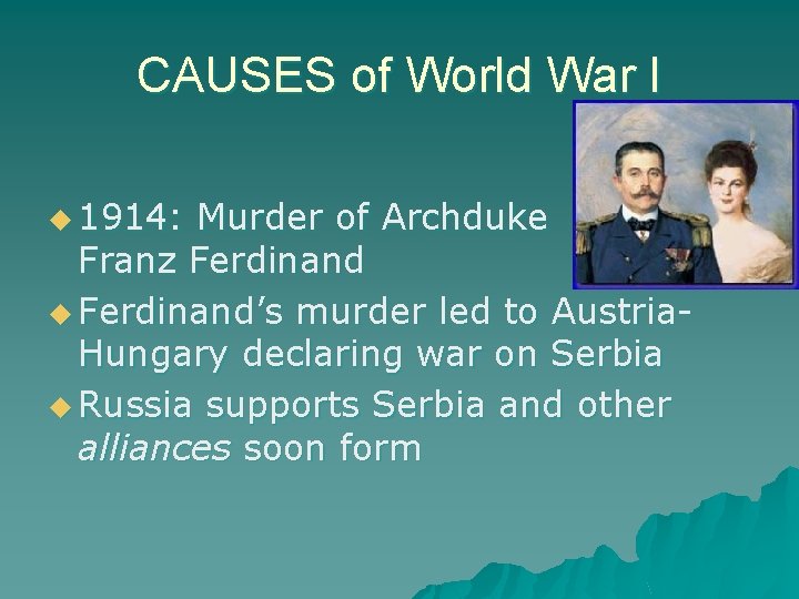 WWI WWII and the Soviet Union Breakdown CAUSES