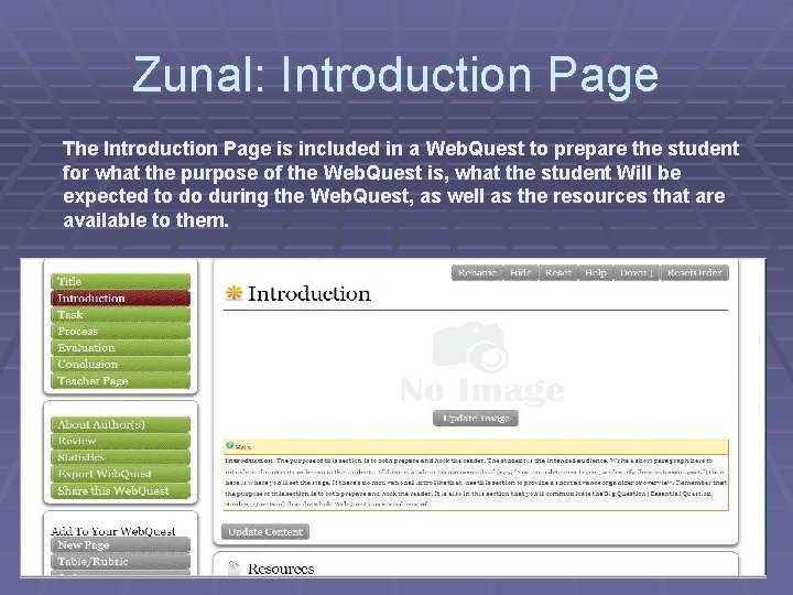 Zunal Webquest Creation Website Created by Russell Smith