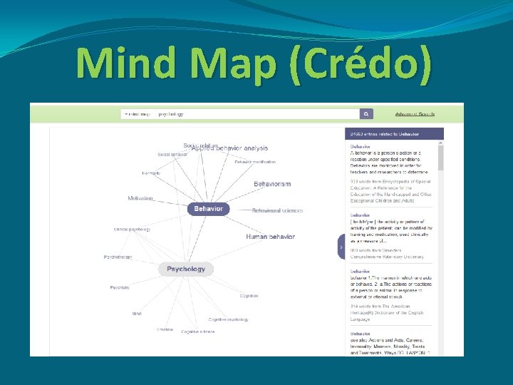 Services de la bibliothque Crdo et Psyc INFO