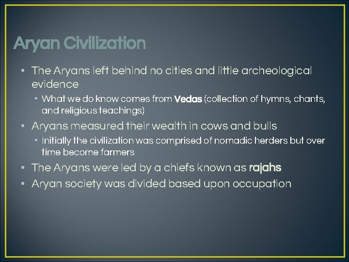 Ancient India Indian Subcontinent The Indus Valley is