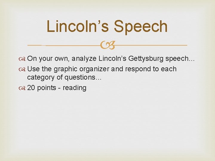 Warm Up Read the excerpt below and answer
