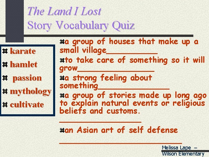 The Land I Lost Adventures of a Boy