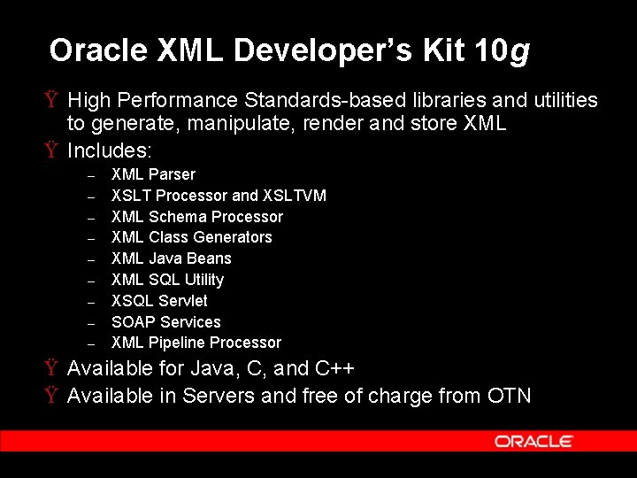 Session id 40020 Building HighPerformance Enterprise XML Applications