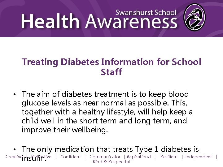 Diabetes in School Basic Awareness for School Staff