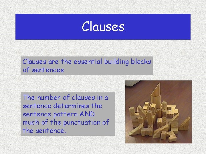 All About Sentence Parts and why you care