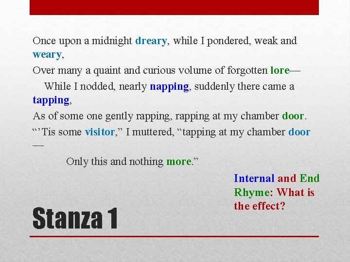 The Raven by Edgar Allan Poe Heres a