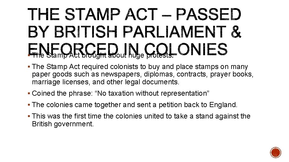 Mr Bhatt World History What caused the colonies