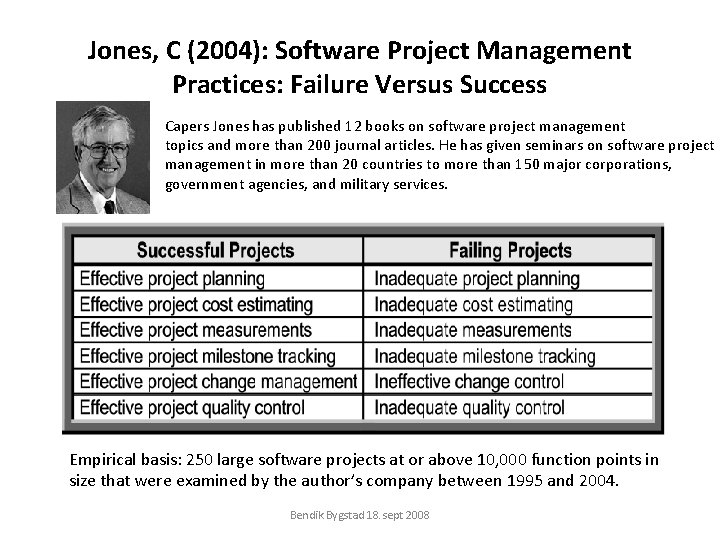 The Two Faces of Project Management Bendik Bygstad