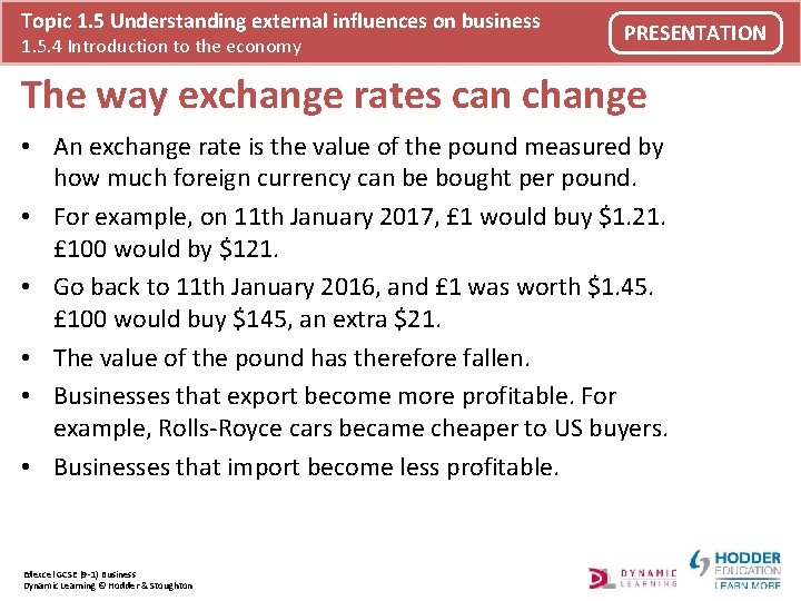 Topic 1 5 Understanding external influences on business