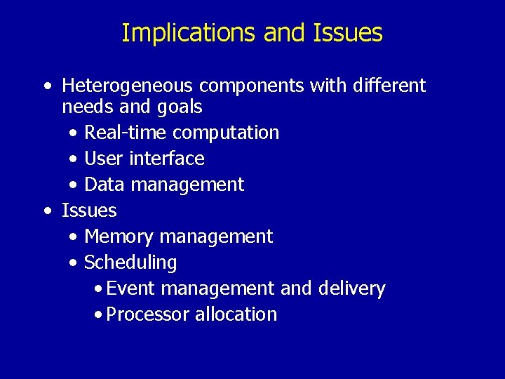 Memory Management for RealTime Java Wes Beebee and