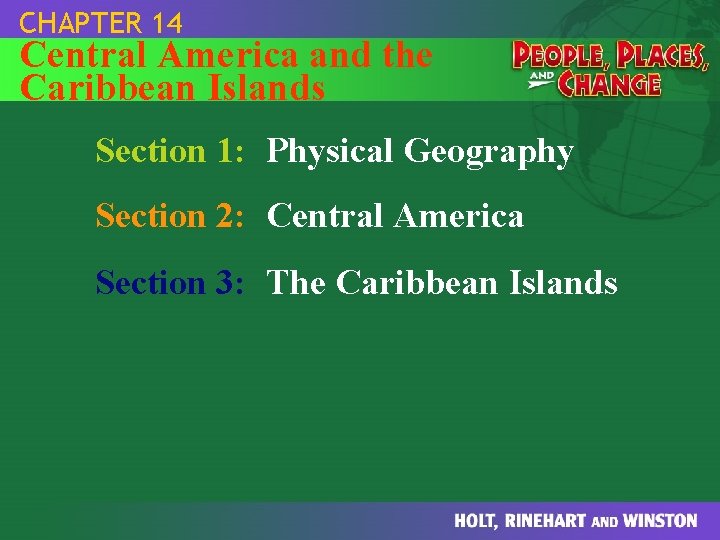Chapter 14 The Caribbean and the West Indies