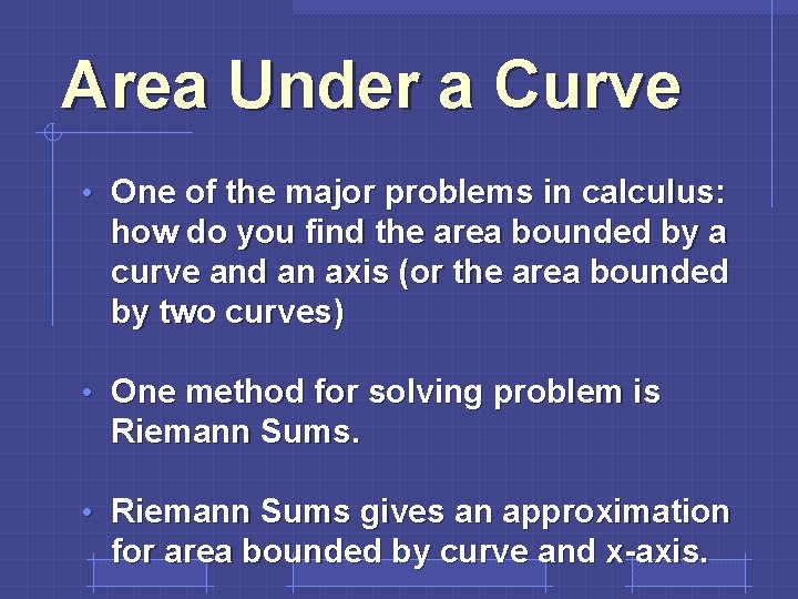 Integration Area Under a Curve AP Calculus BC